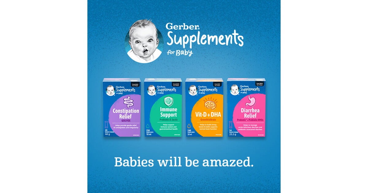 Suppléments Gerber pour bébé | En savoir plus | GerberMD